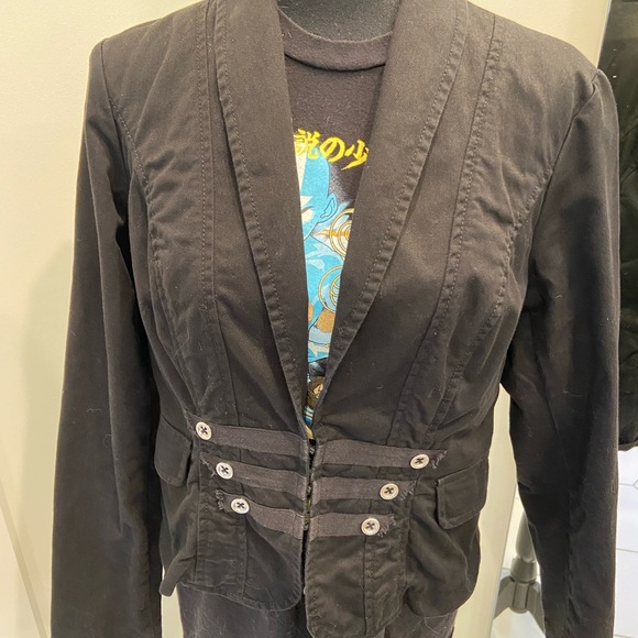 CAbi | Jackets & Coats | Cabi Black Military Style Jacket | Poshmark